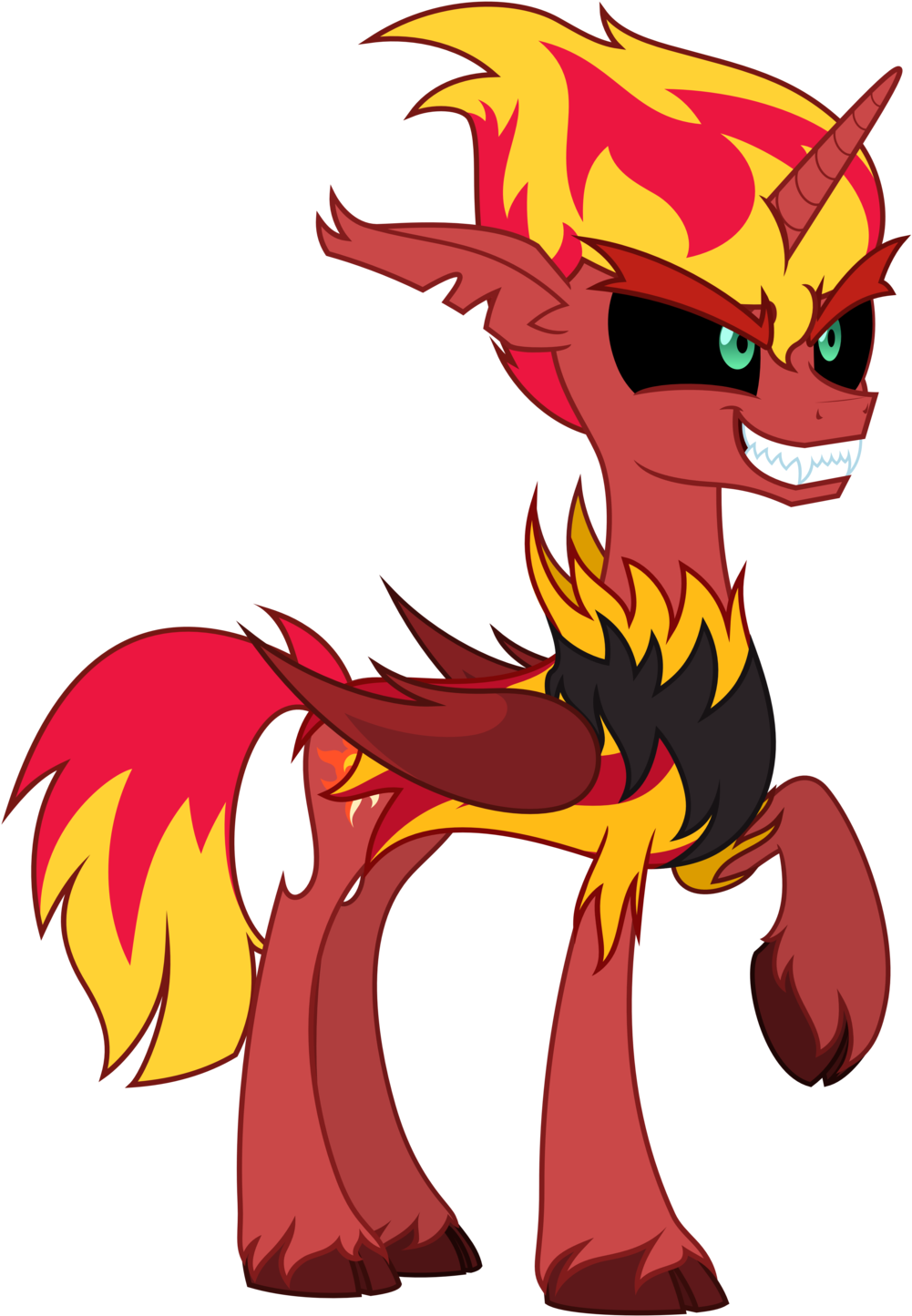 Download Sunset Shimmer Demon Form Ponified By Zutheskunk - My Little ...