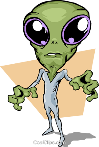 Download Scary Alien Royalty Free Vector Clip Art Illustration - Alien ...
