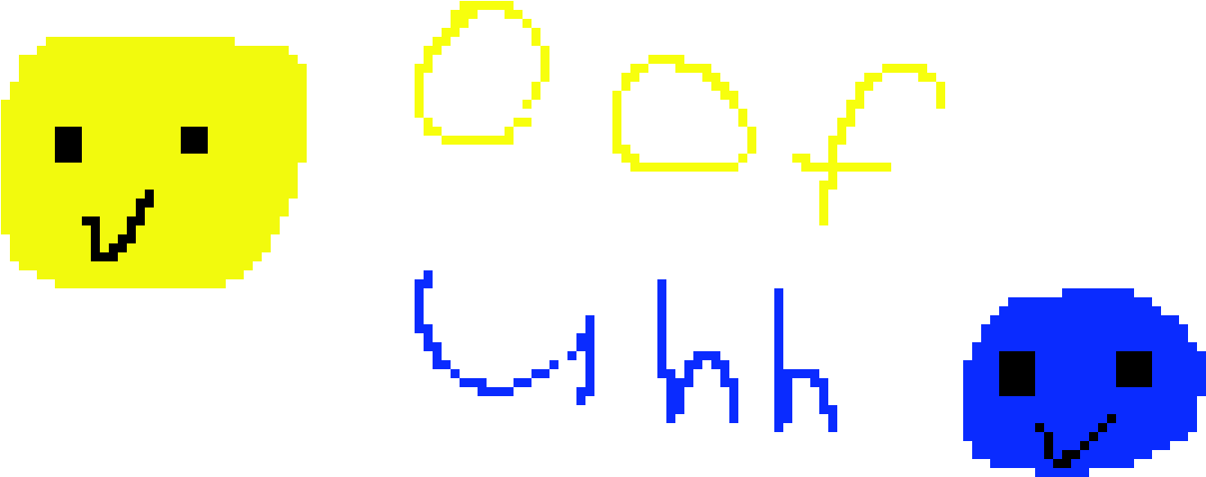 Download Oof Vs Uhh - Pixel Art - Full Size PNG Image - PNGkit