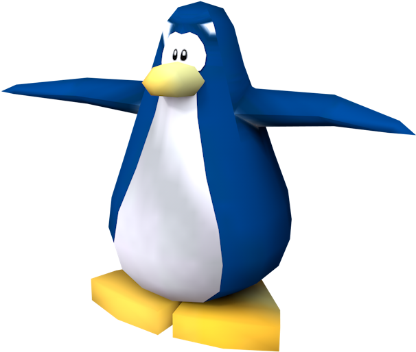 Download Download Zip Archive - Club Penguin Penguin Model - Full Size ...