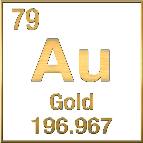 Download Periodic Table Of Elements - Gold Periodic Table Symbol - Full ...