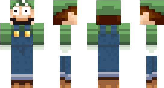 Download Minecraft Skin Weegee - Waluigi Minecraft Skin - Full Size PNG ...