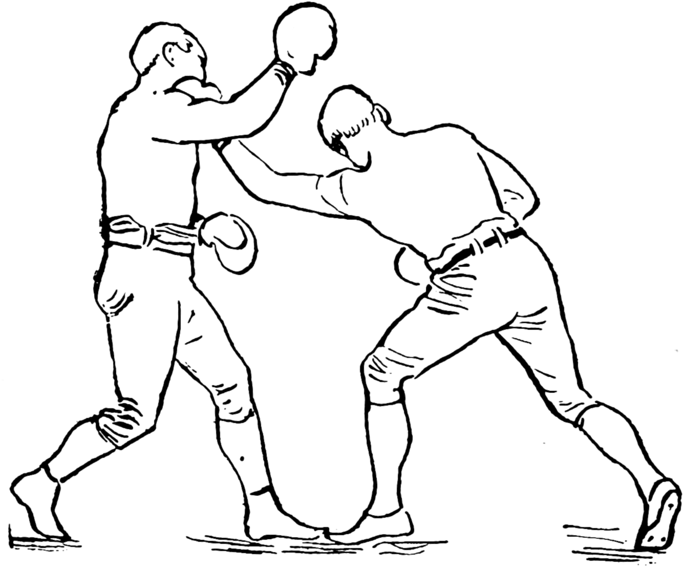 Download Athletics And Manly Sport - Boxing Line Art Png - Full Size ...