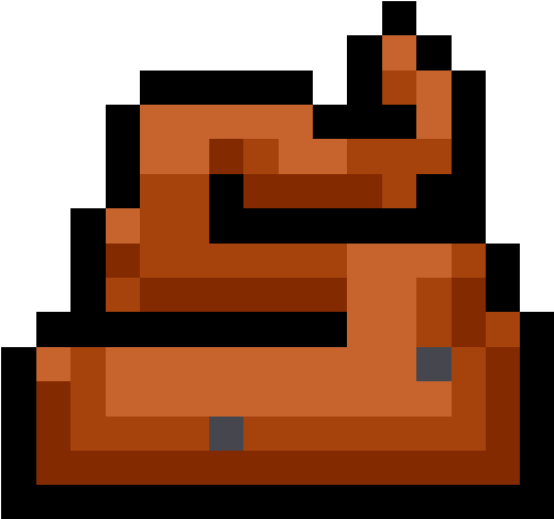 Download Poop - Pixel Art Youtube Logo - Full Size PNG Image - PNGkit