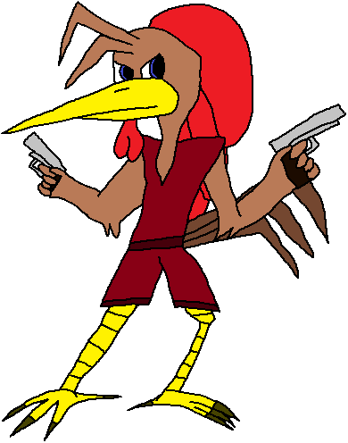 Download Chuck The Badass Chicken - Full Size PNG Image - PNGkit