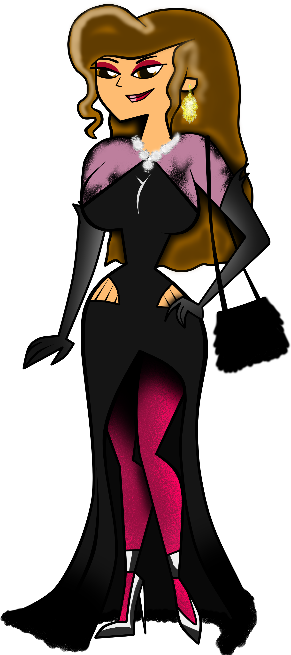 Download Modelo Hadaleona - Cartoon - Full Size PNG Image - PNGkit