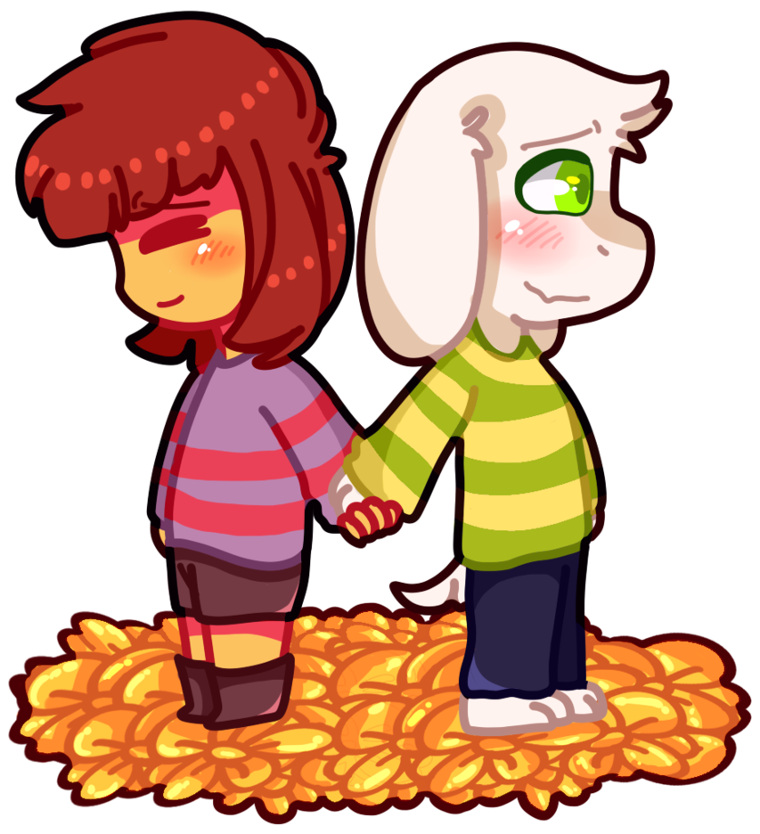 Download Banner And By Kathypaz On Deviantart - Frisk And Asriel Png ...