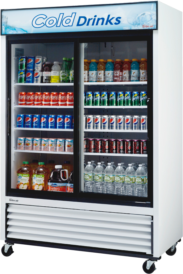 Download Turbo Air White Cabinet Exterior Two Section Glass - Turbo Air ...