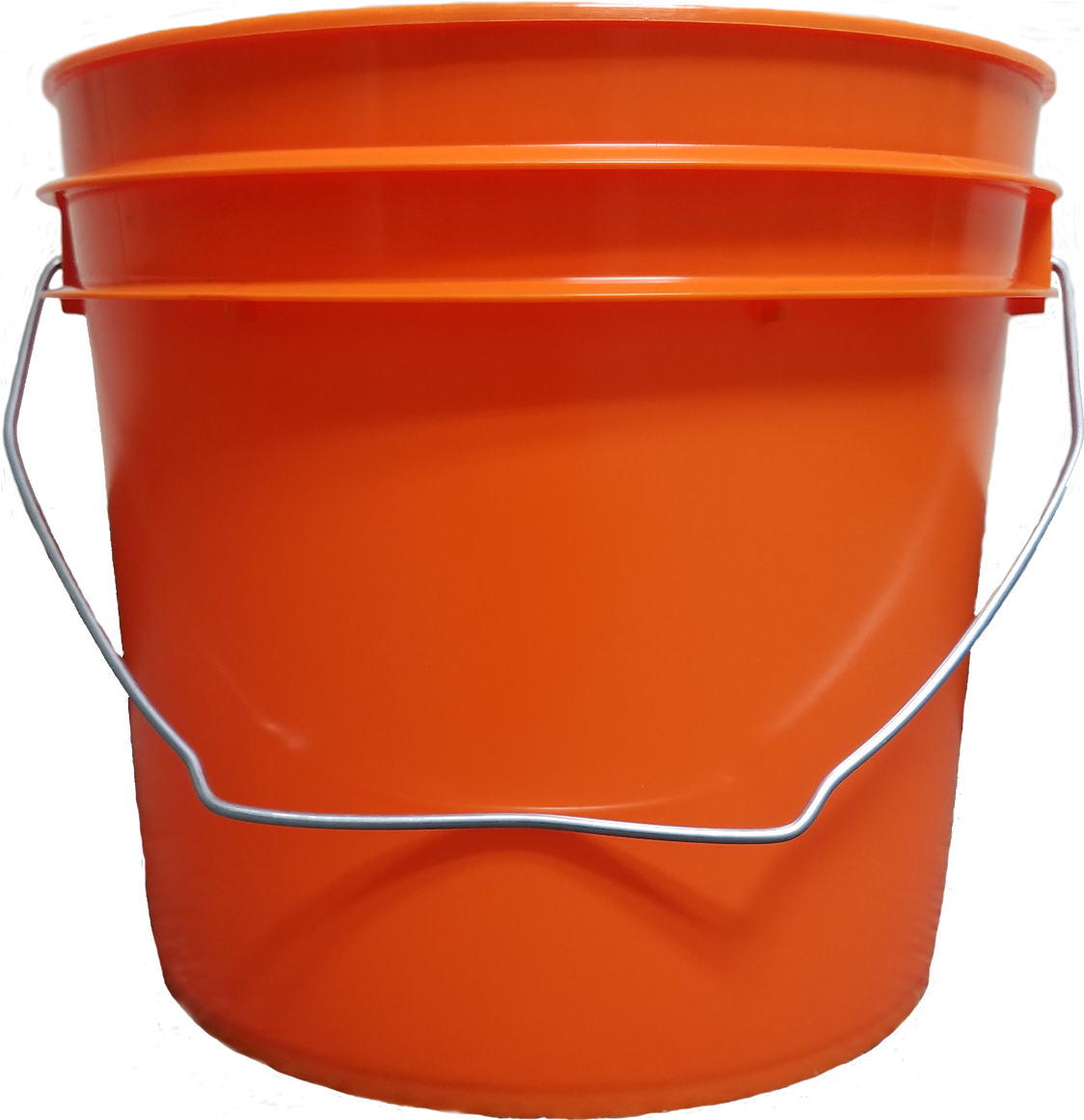 Download 1 Gallon Orange Plastic Round Bucket With Wire Bale - Plastic ...