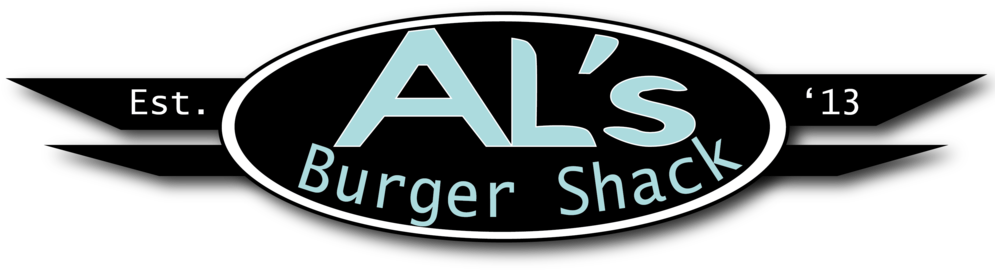 Download Al's Burger Shack Logo Final Black W Shadow - Full Size PNG ...