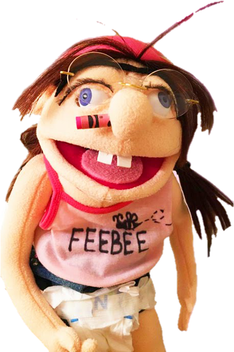 Download Feebee Vector Black And White Library - Jeffy's Sister - Full ...