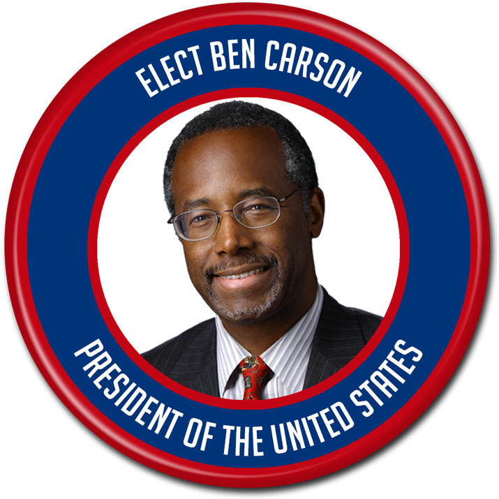 Download Ben Carson Button - Ben Carson 2016 Magnets - Full Size PNG ...