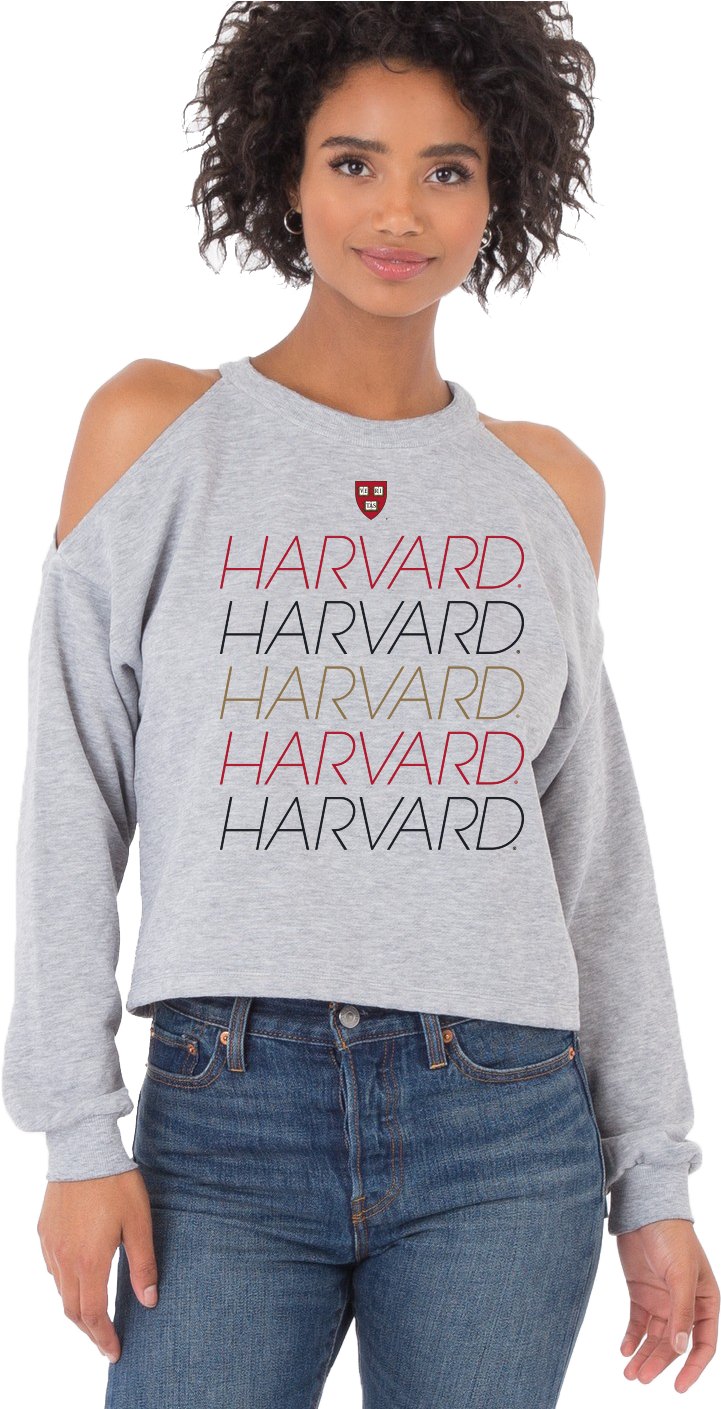 Download Harvard Women's Team Chant Cold Shoulder Knit - Portable ...