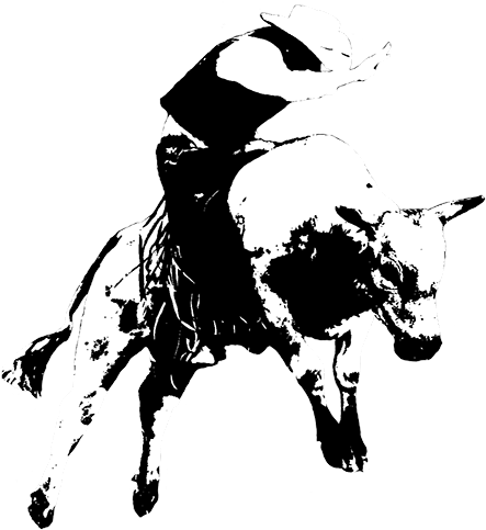 Download Home - Bull Riding Outline Transparent - Full Size PNG Image ...