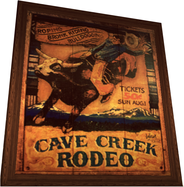 Download Dead Rising Wild West Poster Rodeo - Red Horse Signs - Vintage ...
