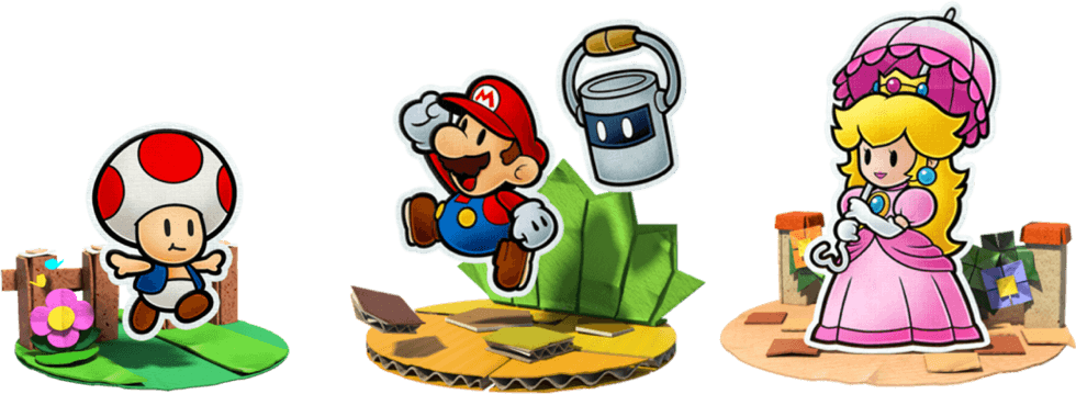 Download Paper Mario Color Splash Peach Mario Toad - Paper Mario Color ...