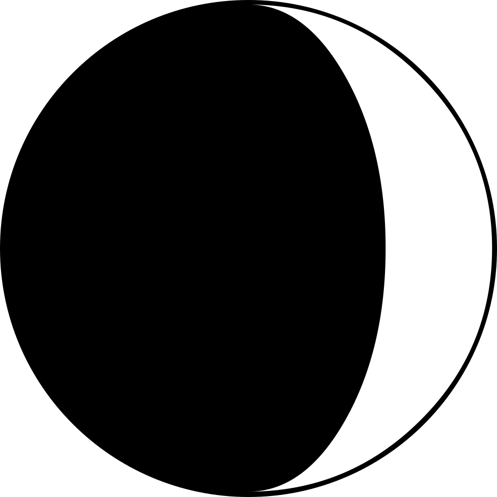 Download Moon Phase Symbol - Circle - Full Size PNG Image - PNGkit