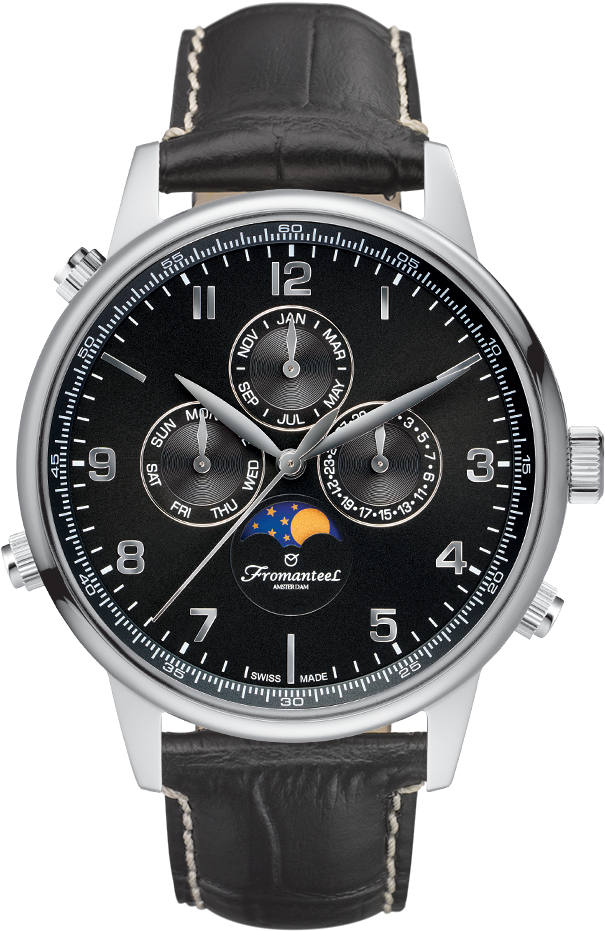 Download Globetrotter Moon Phase Black - Vincero Watches - Full Size ...