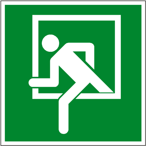 Download Emergency Window Exit Symbol Sign - Emergency Window Exit Sign ...
