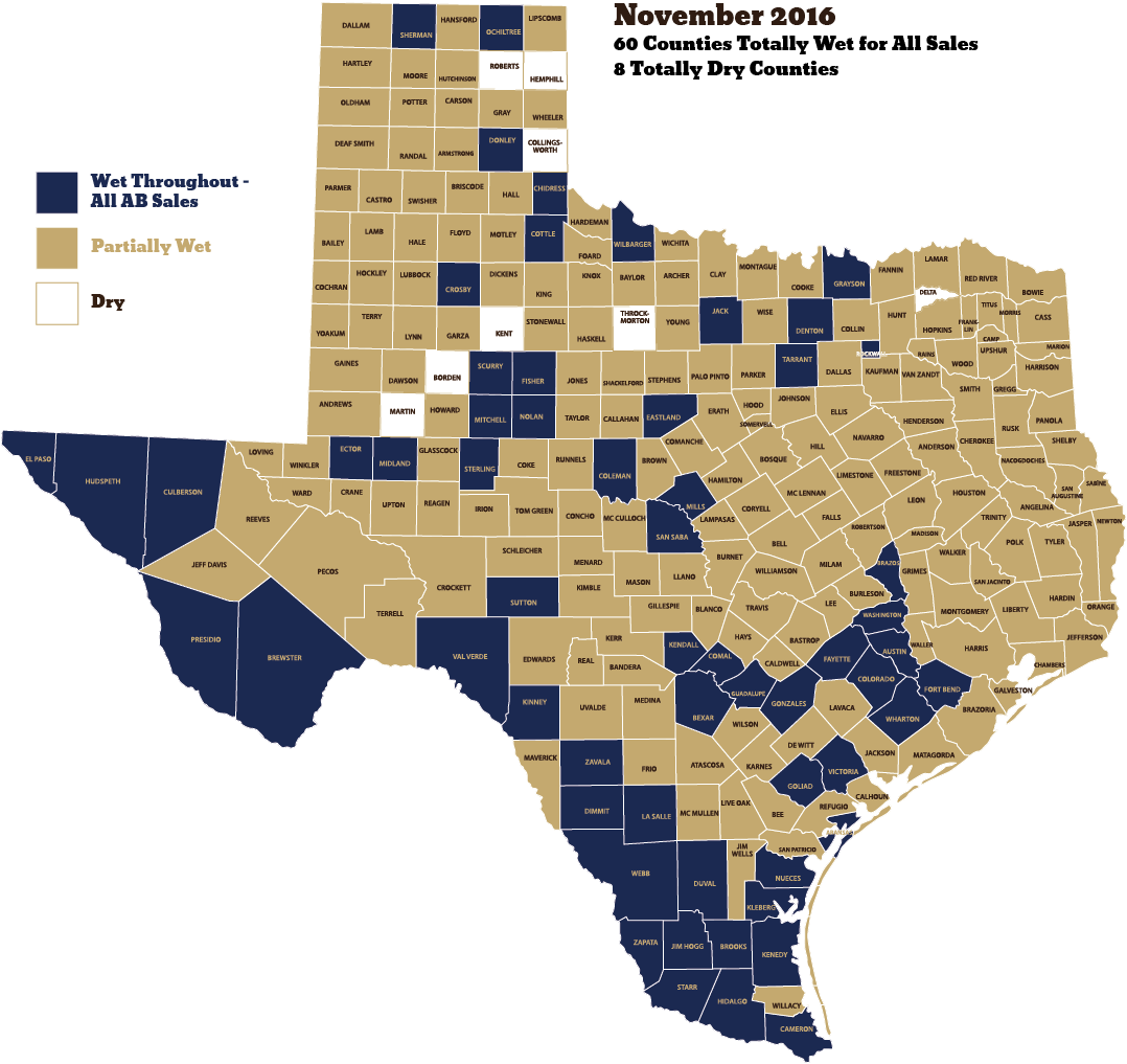 Download Texas - Texas Dry Counties Map - Full Size PNG Image - PNGkit