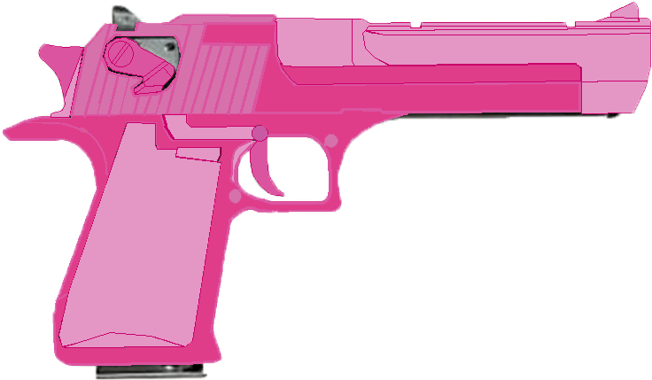 Download Desert Eagle Outline Download - Transparent Pink Gun Png ...