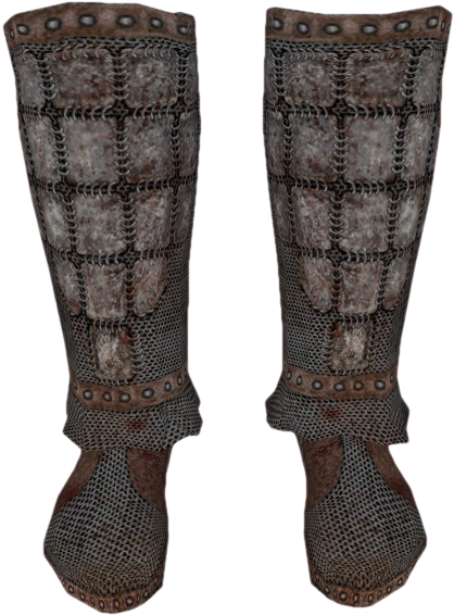 Download Chainmail Boots Female - Oblivion Chainmail Boots - Full Size ...