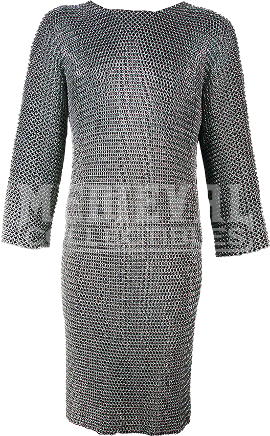 Download Riveted Long Sleeved Chainmail Hauberk - Mail - Full Size PNG ...