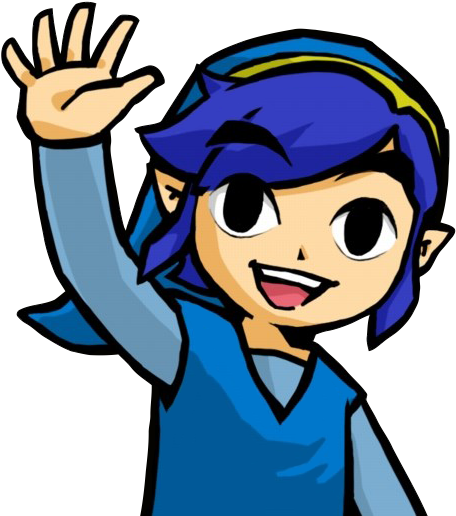 Download Tfh Blue Link High Five - Triforce Heroes Blue Link - Full ...