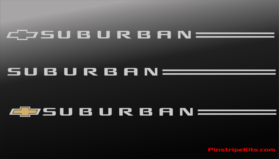 Download Transparent Chevrolet Suburban Vinyl Logo Decal Pinstripe Kit ...