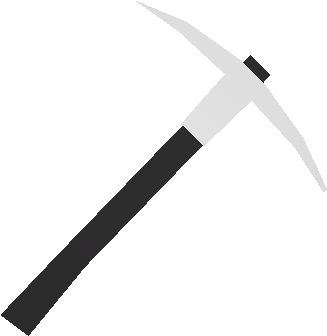 Download White Pickaxe - Mattock - Full Size PNG Image - PNGkit