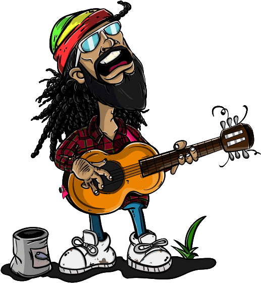 Download Reggae Man Vape Mascot - Reggae Cartoon - Full Size PNG Image ...