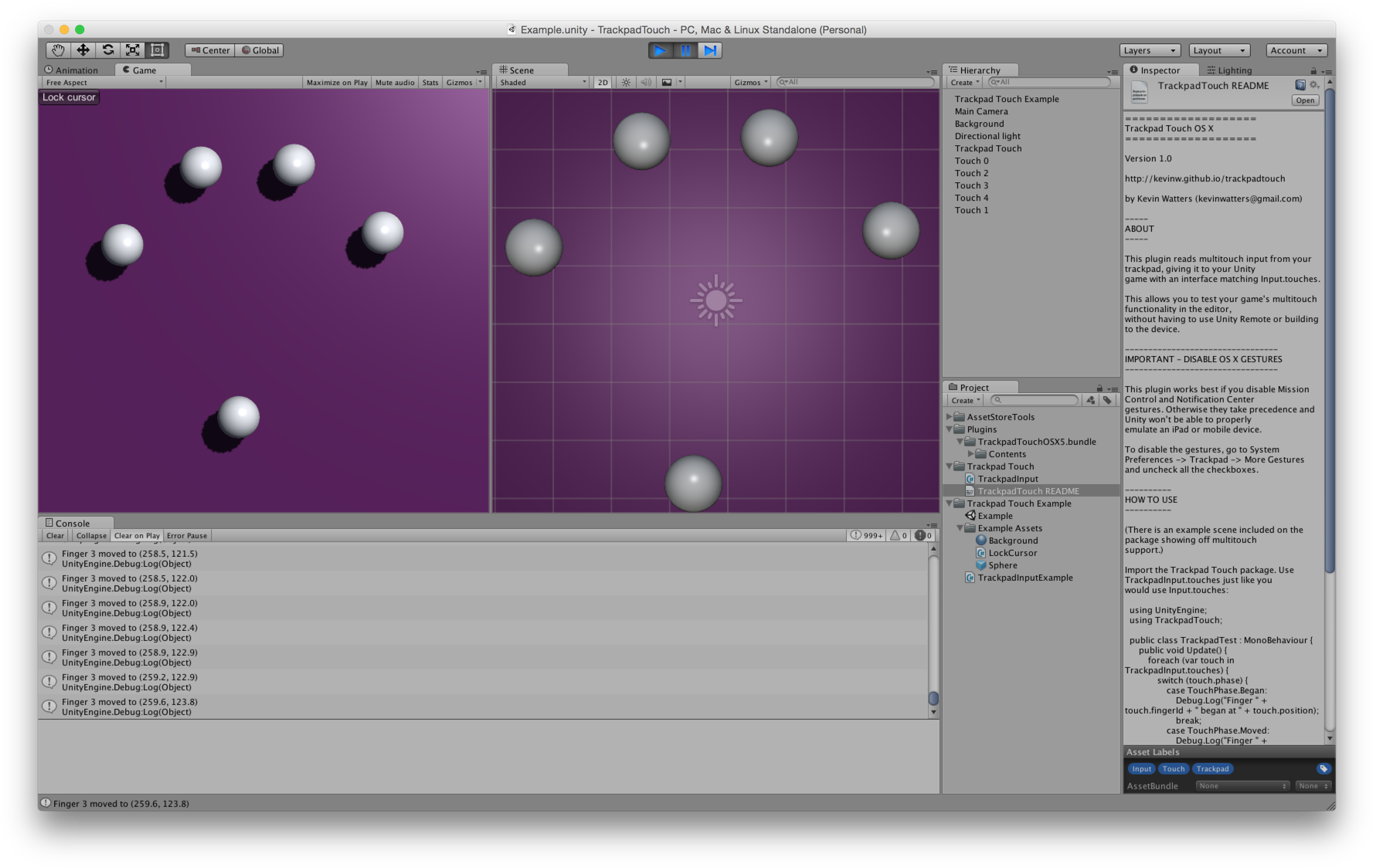 Download Disable Os X Gestures - Unity Multitouch - Full Size PNG Image - PNGkit