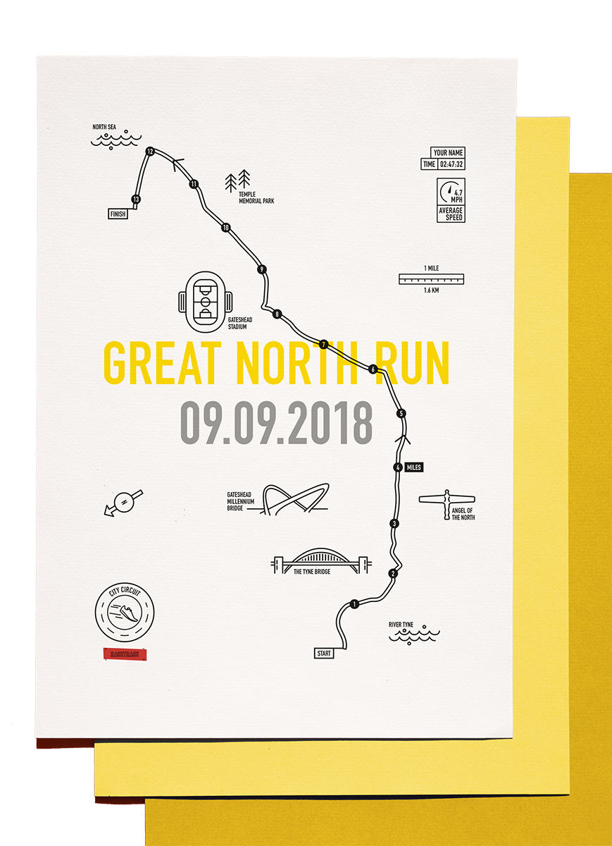 Download Prd Img Unframed Paper Great North Run - Full Size PNG Image ...