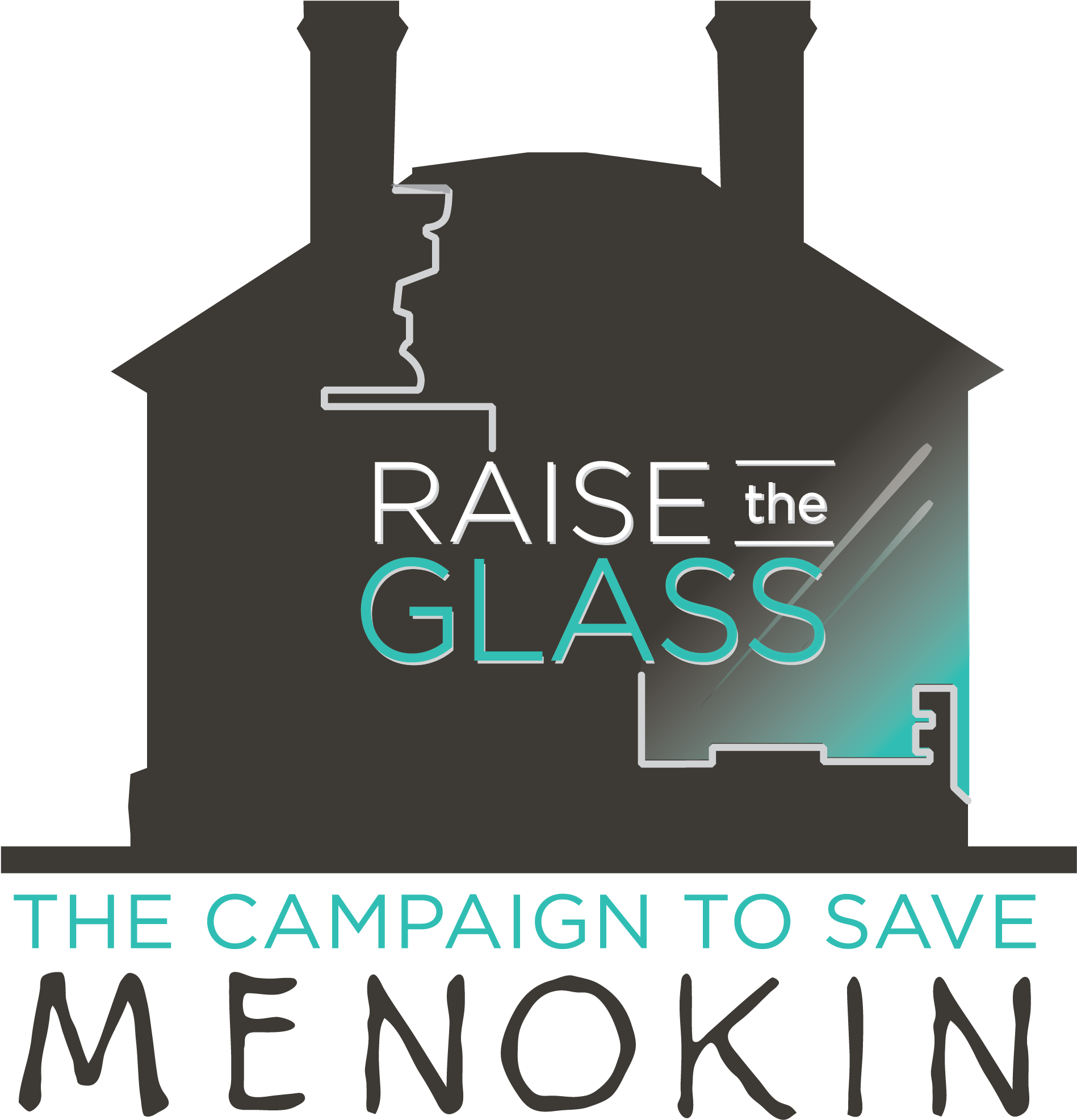 Download Raise Glass Logo Dark - Menokin - Full Size PNG Image - PNGkit