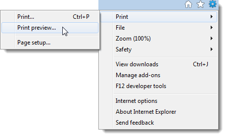 Download Selecting Print Preview From The Tools Menu - Internet ...