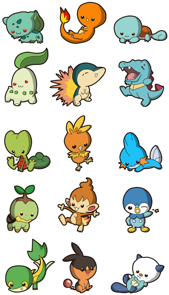 Download Macaroons Drawing Pokemon Starter - Chibi Pokemon Starters ...