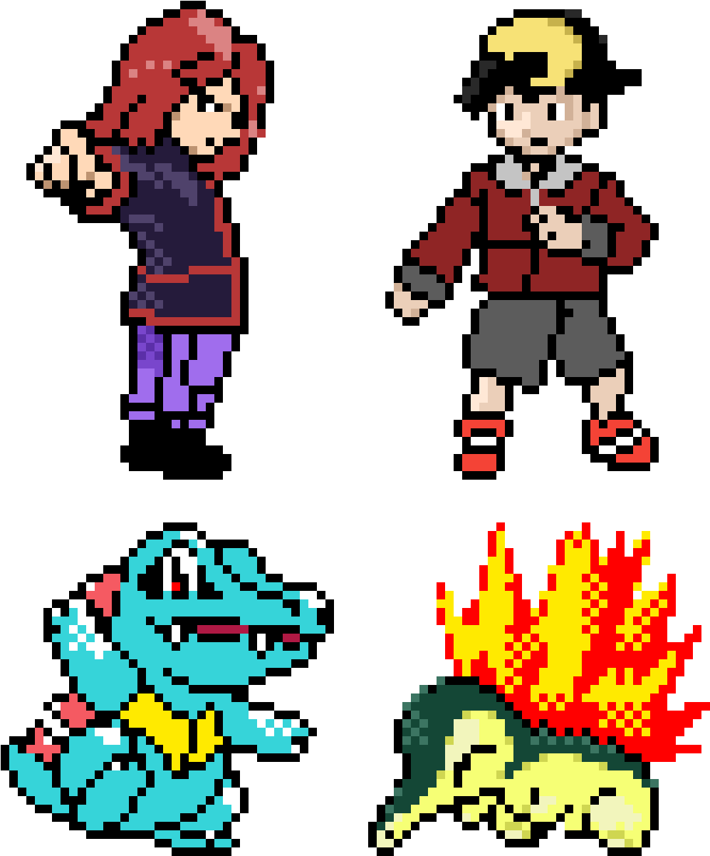 Download Pokemon Trainers Ethan And Silver And There Starters - Silver ...