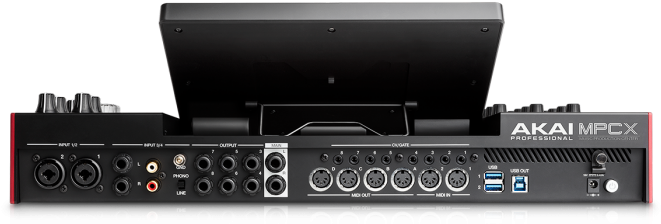 Download Mpcx Rear Web 161 Kb - Akai Mpc X - Full Size PNG Image - PNGkit