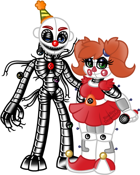 Download Ennard X Baby By Binabine - Ennard X Circus Baby - Full Size ...