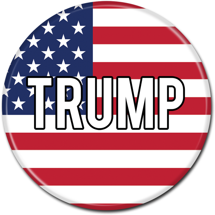 Download Donald Trump Button - Circle Country Flag Usa - Full Size PNG ...