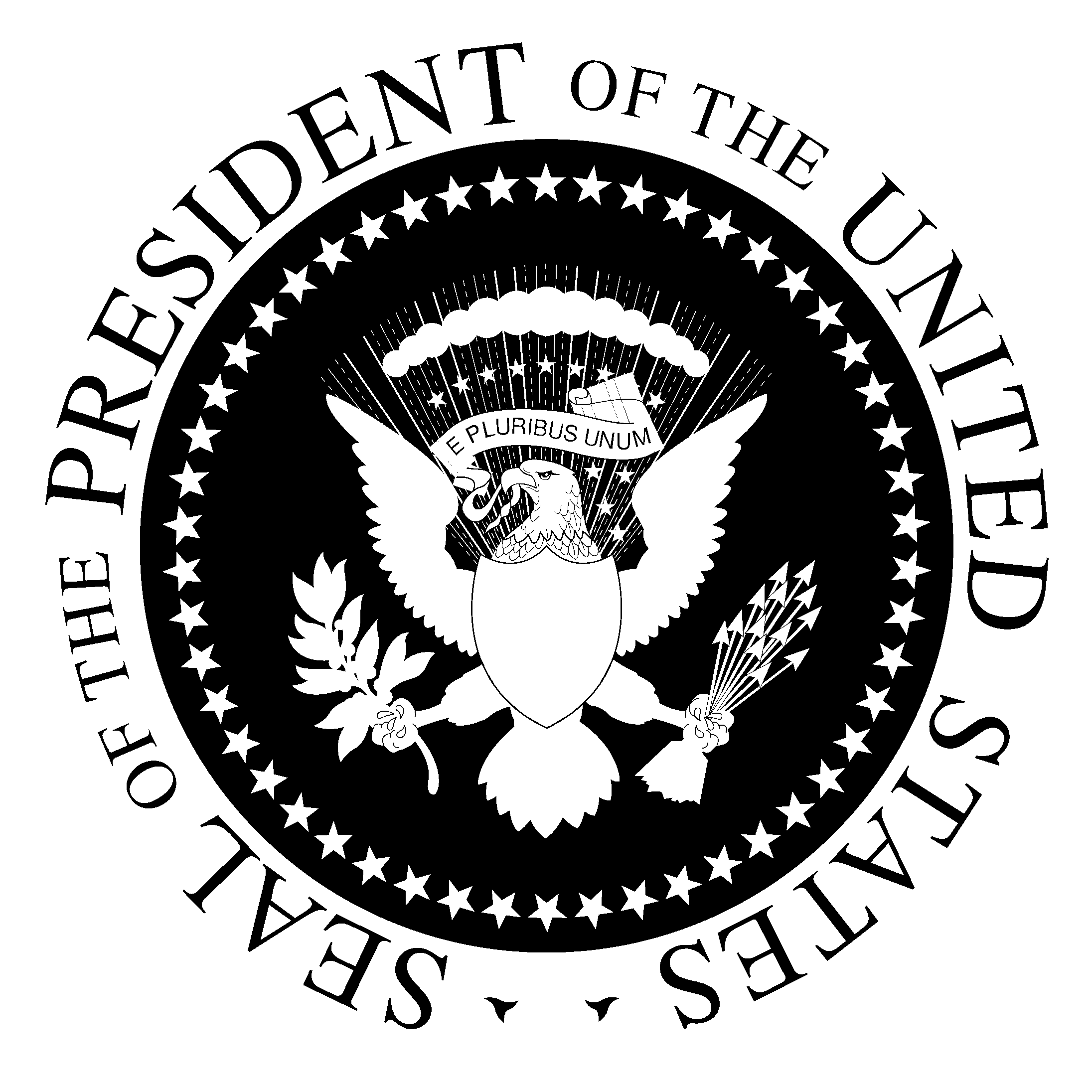 Download President Of The United States Logo Black And White - Gobierno ...
