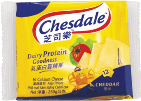 Download Chesdale Cheese Slices - Chesdale Cheese - Full Size PNG Image ...