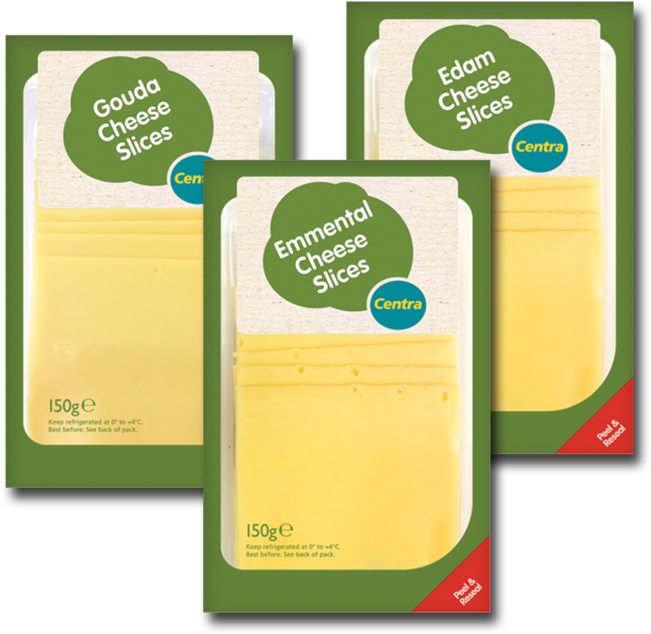 Download Centra Continental Cheese Slice Range - Graphic Design - Full ...