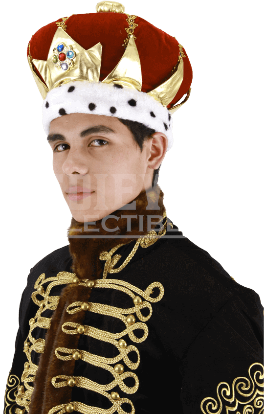 Download Red Kings Crown - Elope Costumes King Red Adult Hat - Full ...