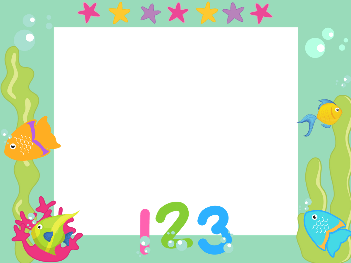 Download Under The Sea Manycam Borders For Online English Classroom - Cartoon - Full Size PNG ...