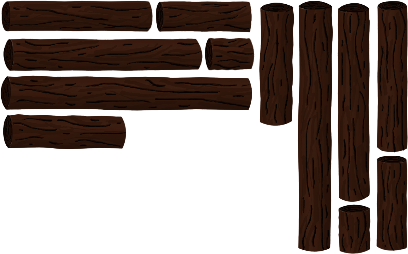 Download Log Platforms - Wood Log Sprite - Full Size PNG Image - PNGkit