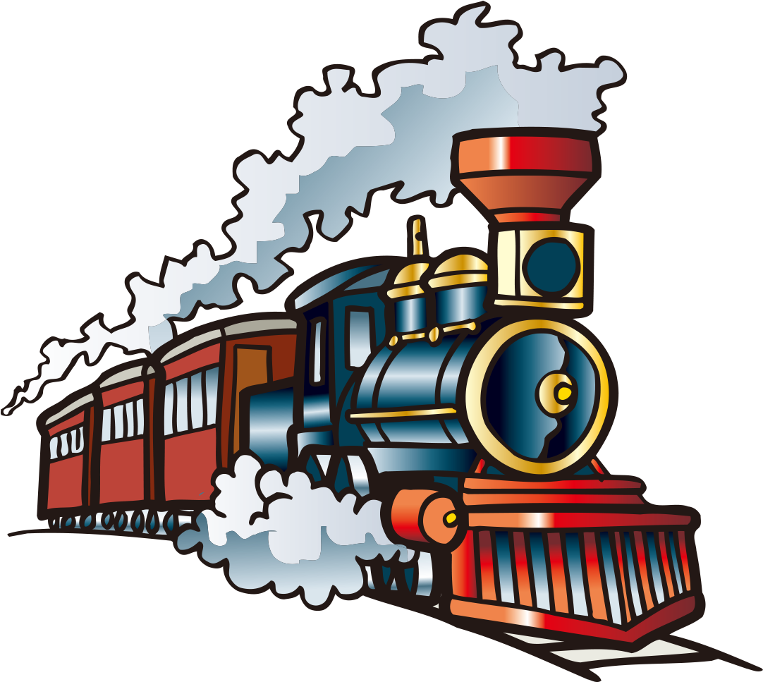 Download Hay Springs High School - Steam Engine Train Cartoon - Full ...