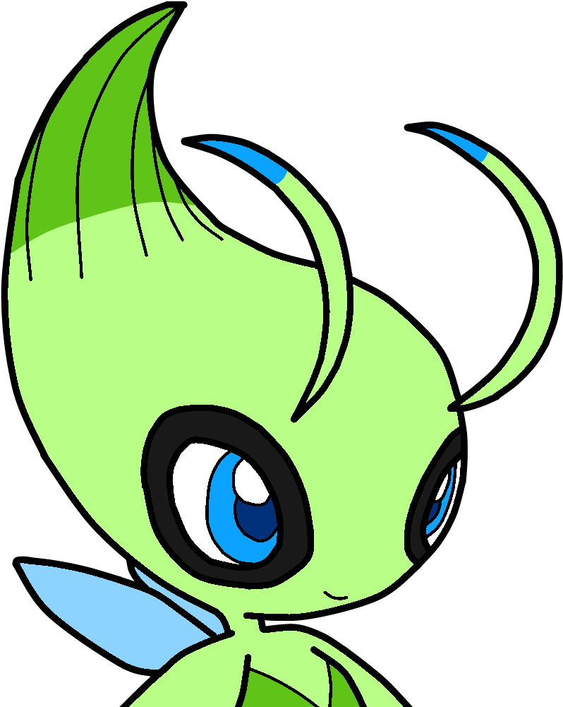 Download Legends Celebi - Cartoon - Full Size PNG Image - PNGkit