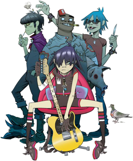 Download Gorillaz, 2d, And Murdoc Image - Gorillaz Artwork Jamie ...