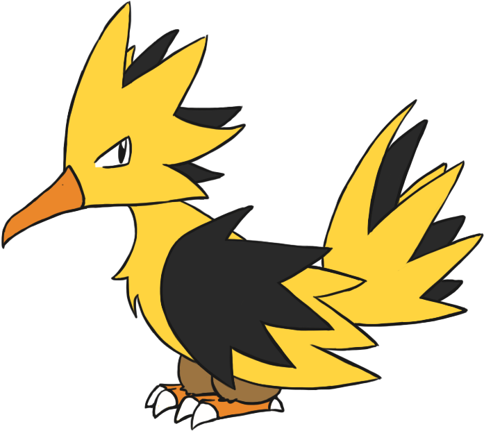 Download Zapdos - Cartoon - Full Size PNG Image - PNGkit